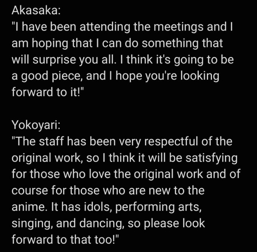 Author comments on the Anime Adaptation - Forums - MyAnimeList.net